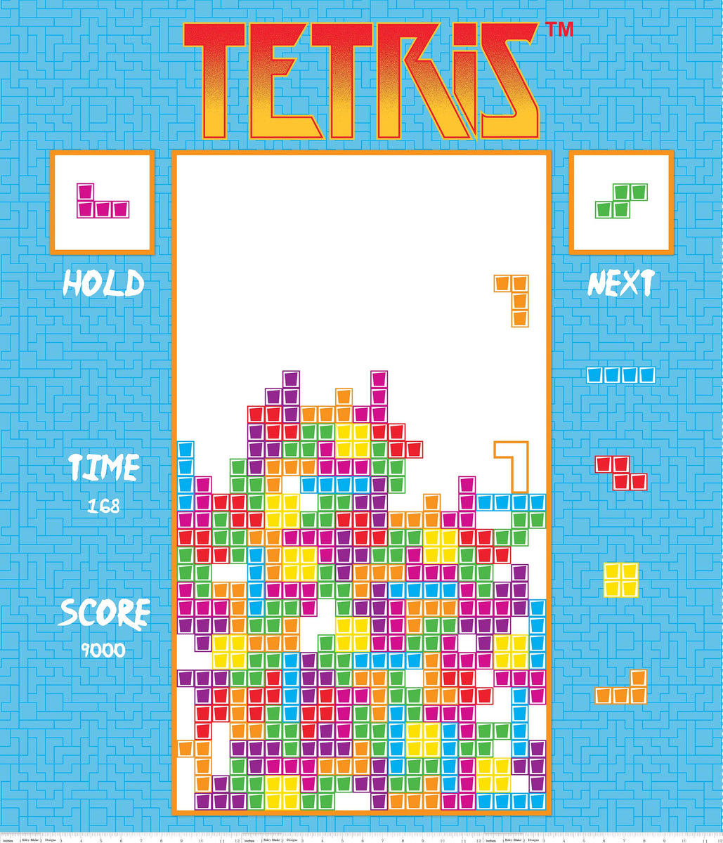 Tetris Panel Blue – Millhouse Collections